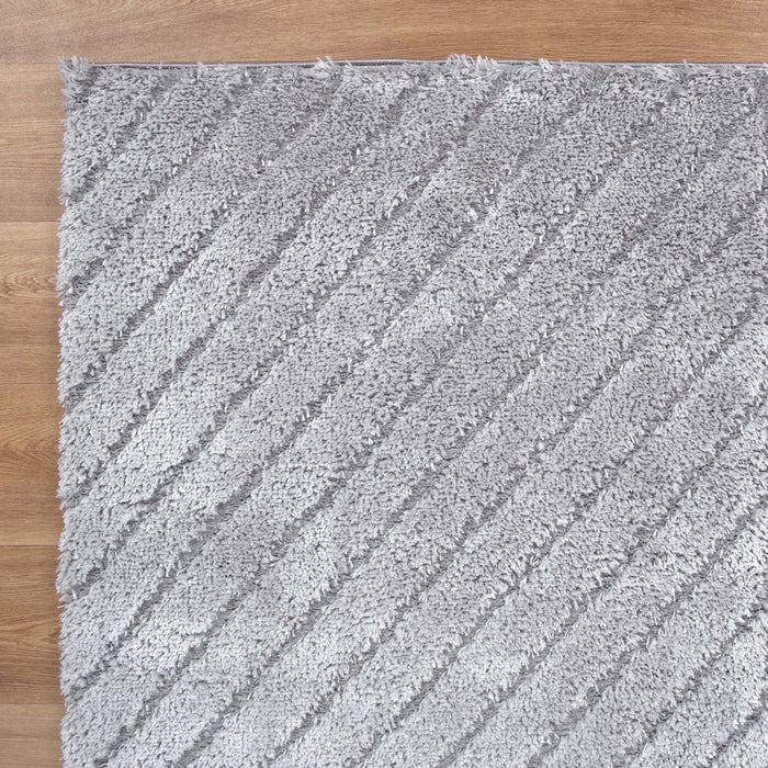 Buy Tender Modern Silver Shag Rug Online | Cozy Rugs Australia